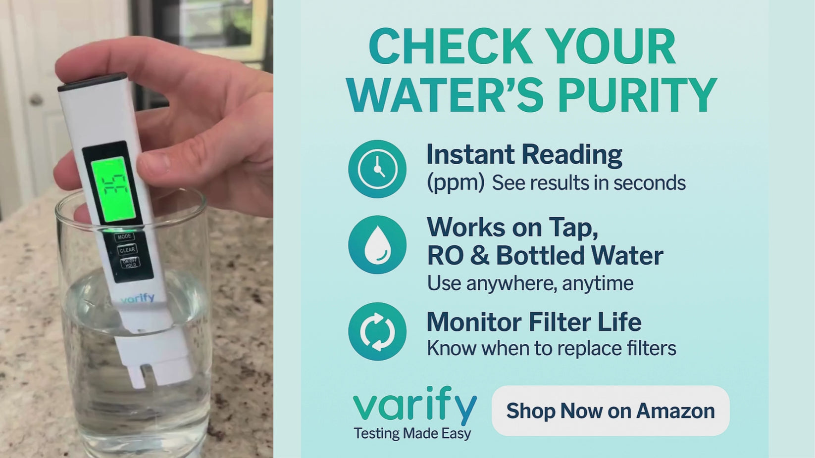 Varify | Water Testing Kits for Homes & Drinking Water