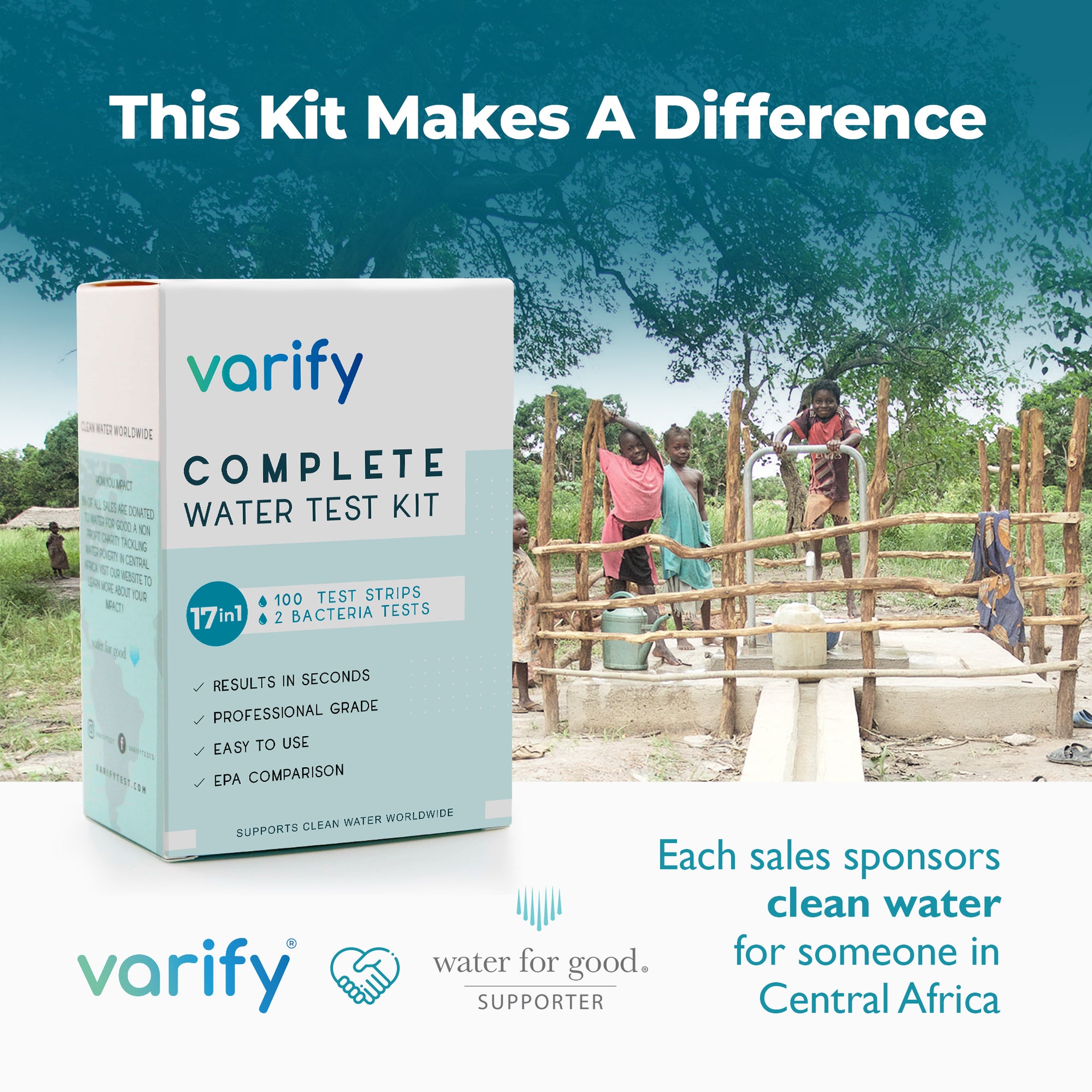 Varify Water Test Kit | Drinking Water Test for 17 Parameters